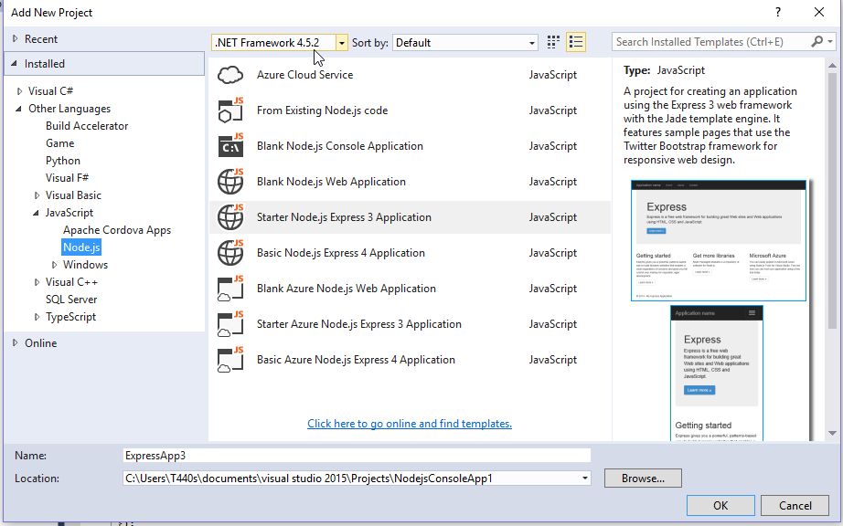 Node.js Tools for Visual Studio มีดีอะไร – anurocha